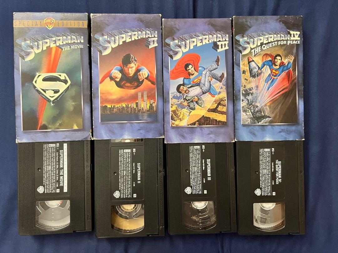 The Complete Superman Collection (I, II, III, IV) VHS 4-Tape, Hobbies ...