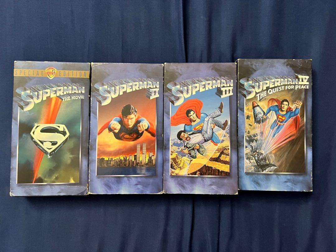 The Complete Superman Collection (I, II, III, IV) VHS 4-Tape, Hobbies ...