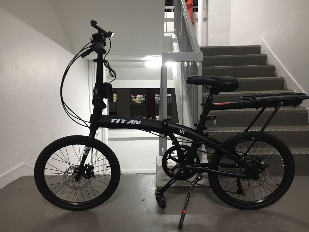 Titan V1 Foldable Bicycle, Sports Equipment, Bicycles & Parts, Bicycles on Carousell