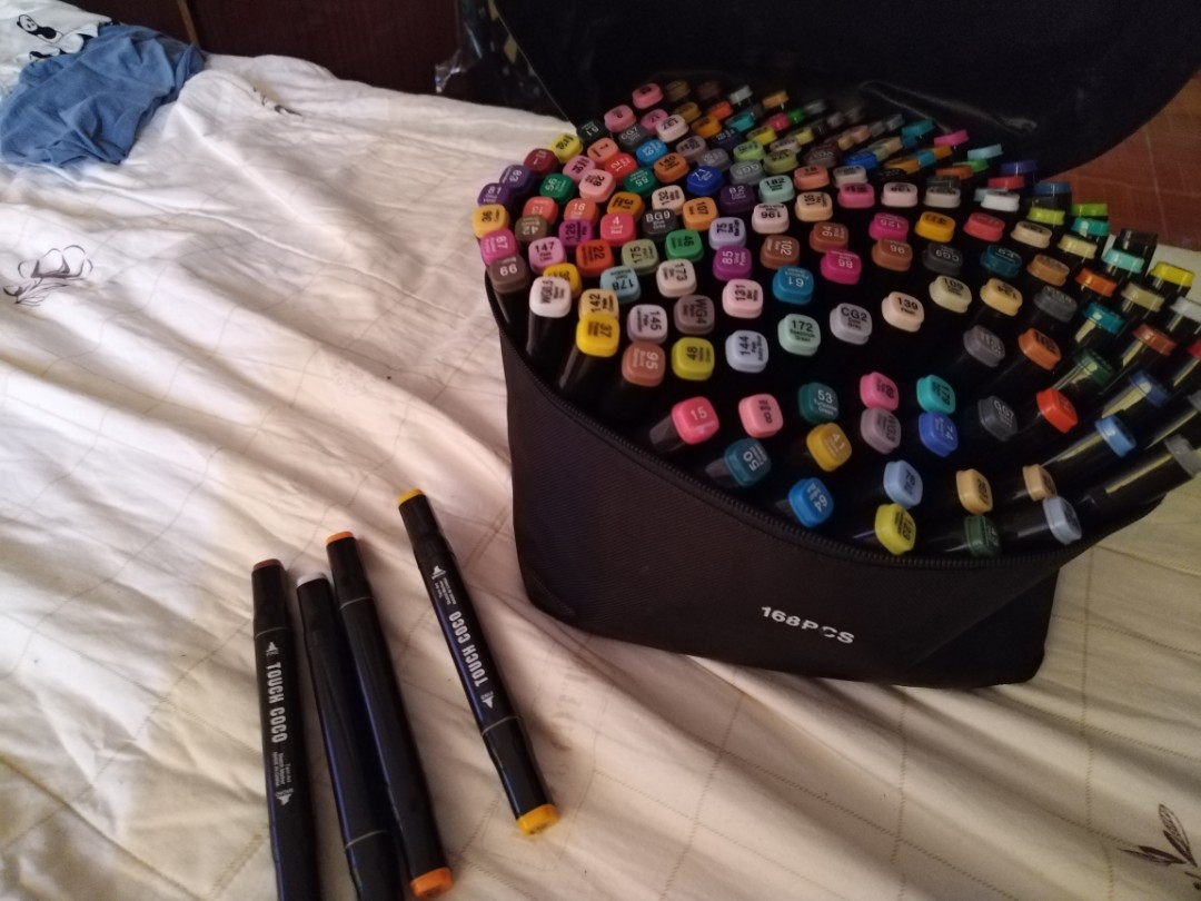 TOUCH COCO TWIN ART SKETCH MARKERS, Hobbies & Toys, Stationary & Craft ...