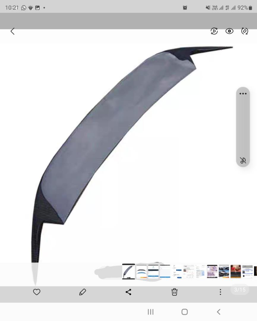 Toyota C-HR spoiler (Duck Tail), Car Accessories, Accessories on Carousell