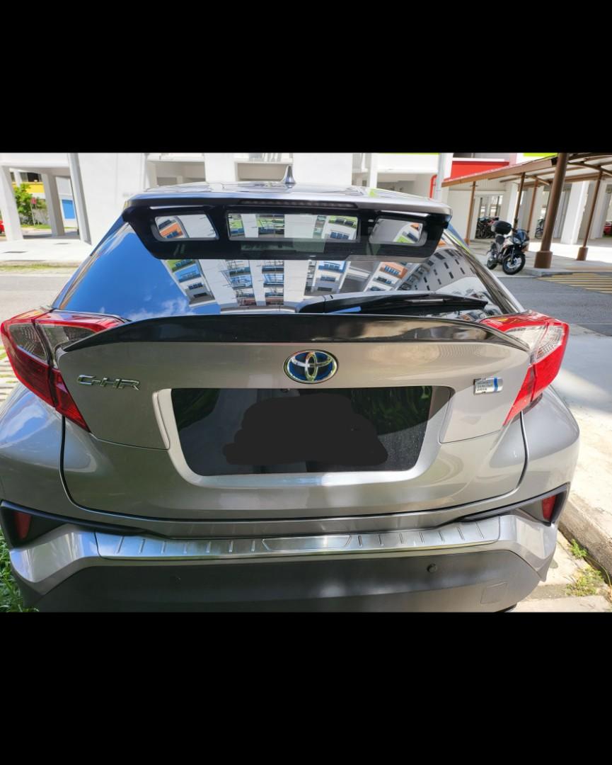 Toyota C-HR spoiler (Duck Tail), Car Accessories, Accessories on Carousell