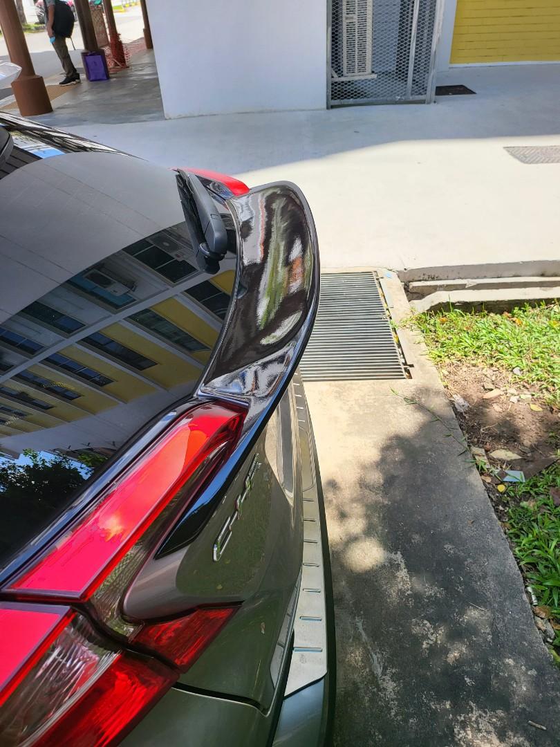 Toyota C-HR spoiler (Duck Tail), Car Accessories, Accessories on Carousell