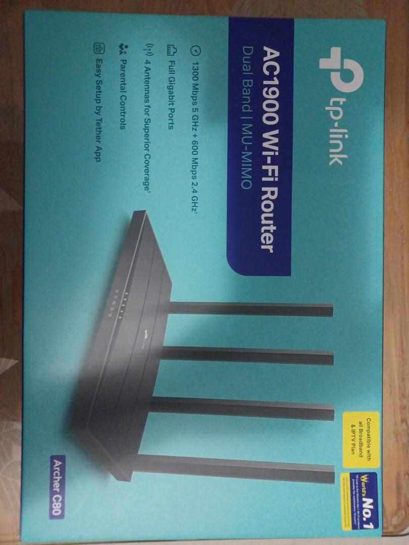 Tplink Archer C80 WiFi router, Computers & Tech, Parts & Accessories ...