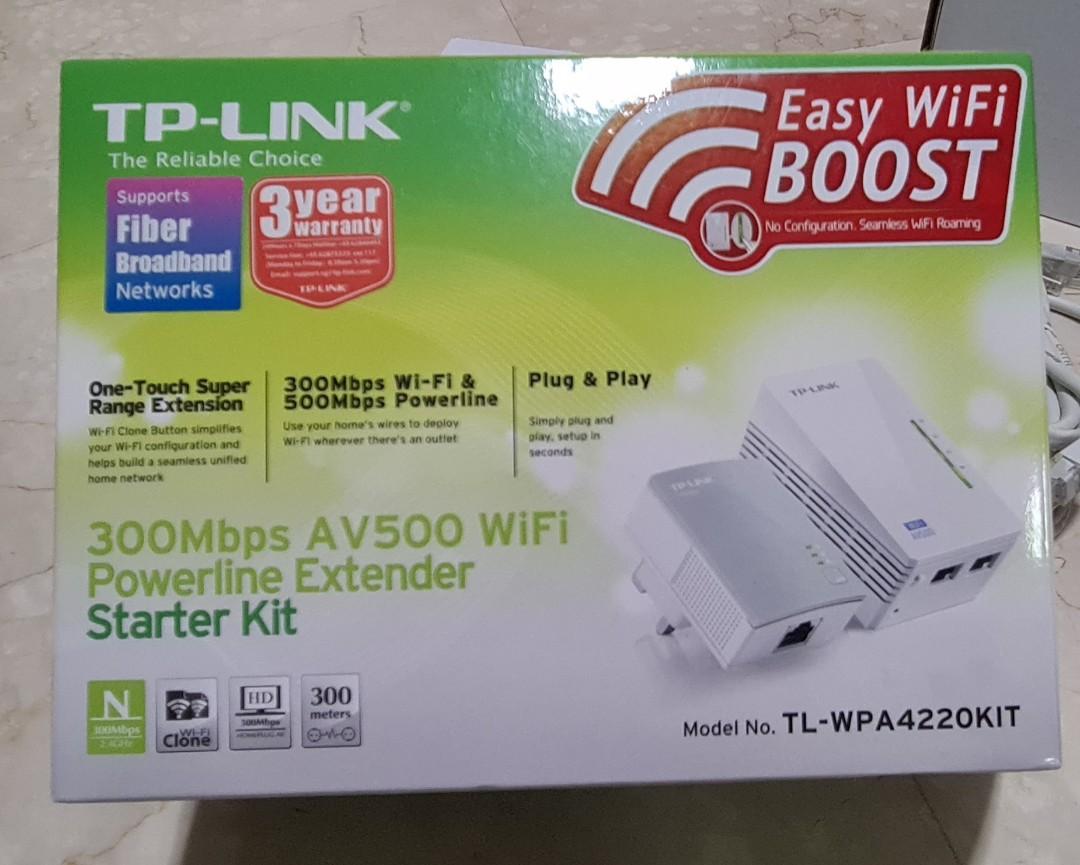 TP-Link AV500 WiFi Powerline Extender, Computers & Tech, Parts ...