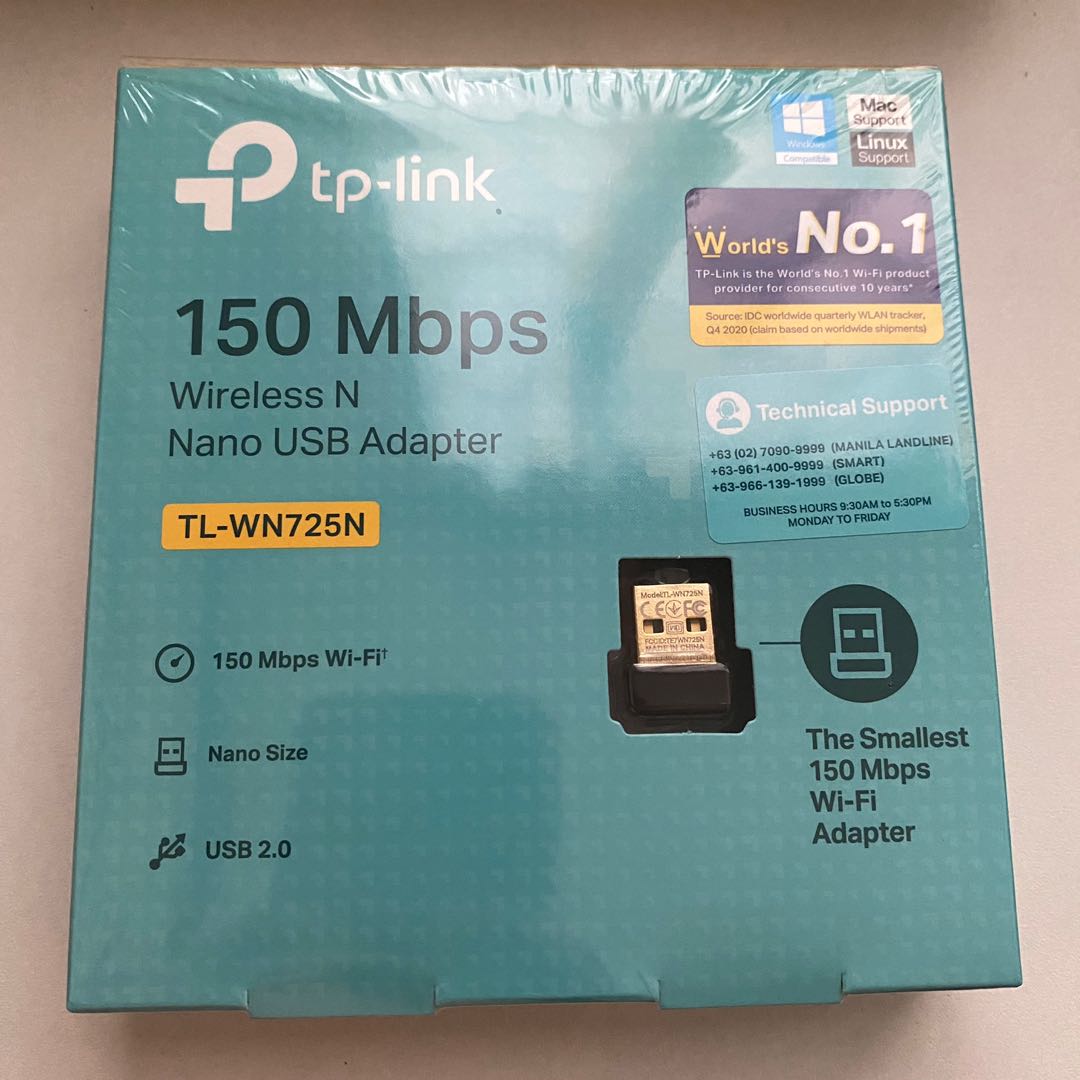 tp-link WiFi adapter/receiver 150 Mbps TL-WN725N, Computers & Tech ...