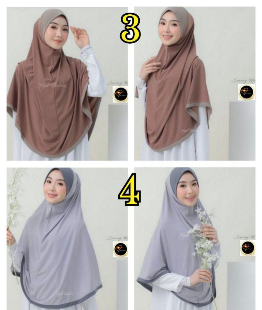 Tudung Labuh Instant Medina satu kali sarung, Women's Fashion, Muslimah ...