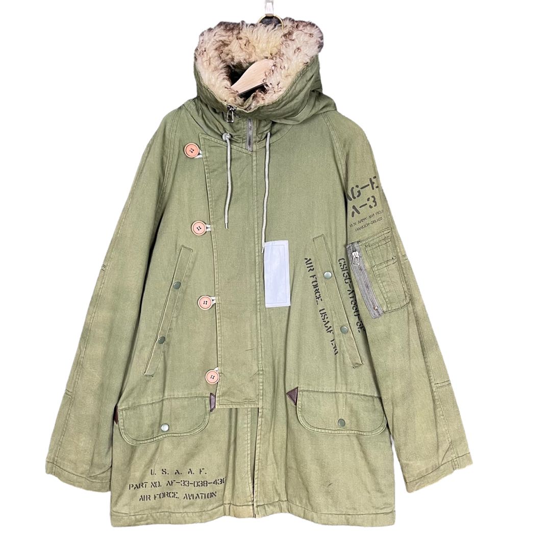 US Air Force USAF Furs Reflector Military Parka, Men's Fashion, Coats ...
