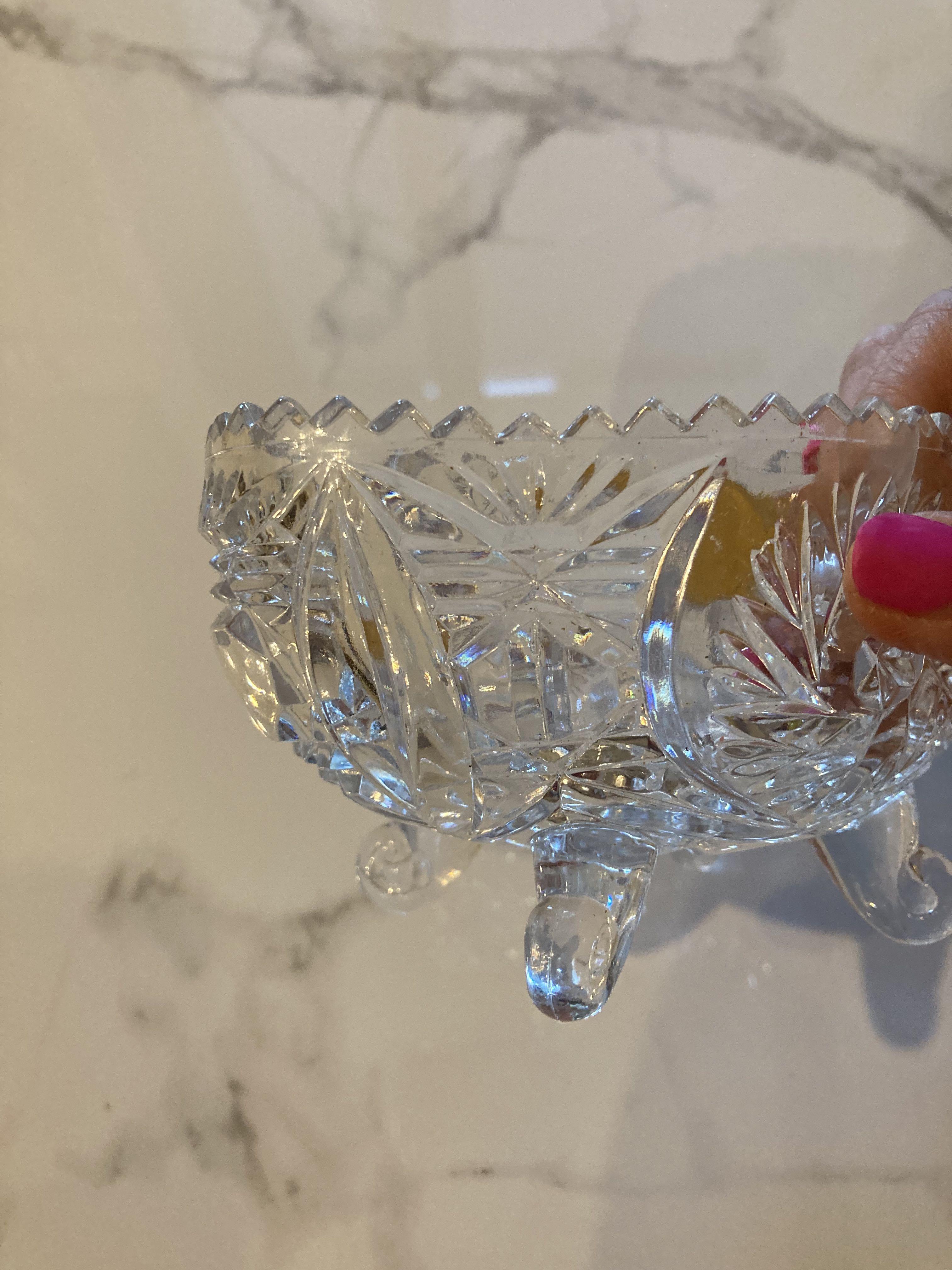 Vintage Imperlux Starlyst Crystal Bowl, Furniture & Home Living, Home ...