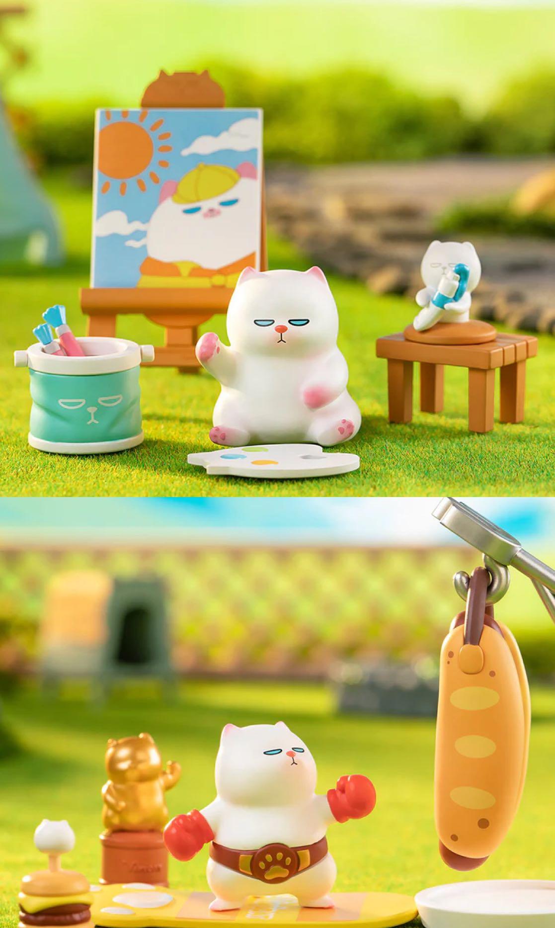 ViviCat courtyard series prop, cat painter and physical excercise ...