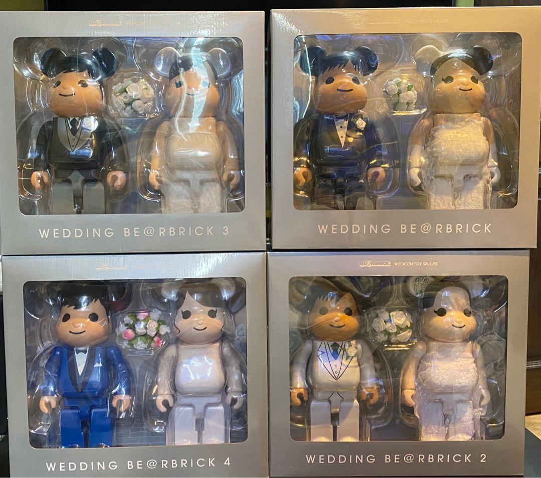 Wedding series bearbrick 400%, Hobbies & Toys, Toys & Games on Carousell