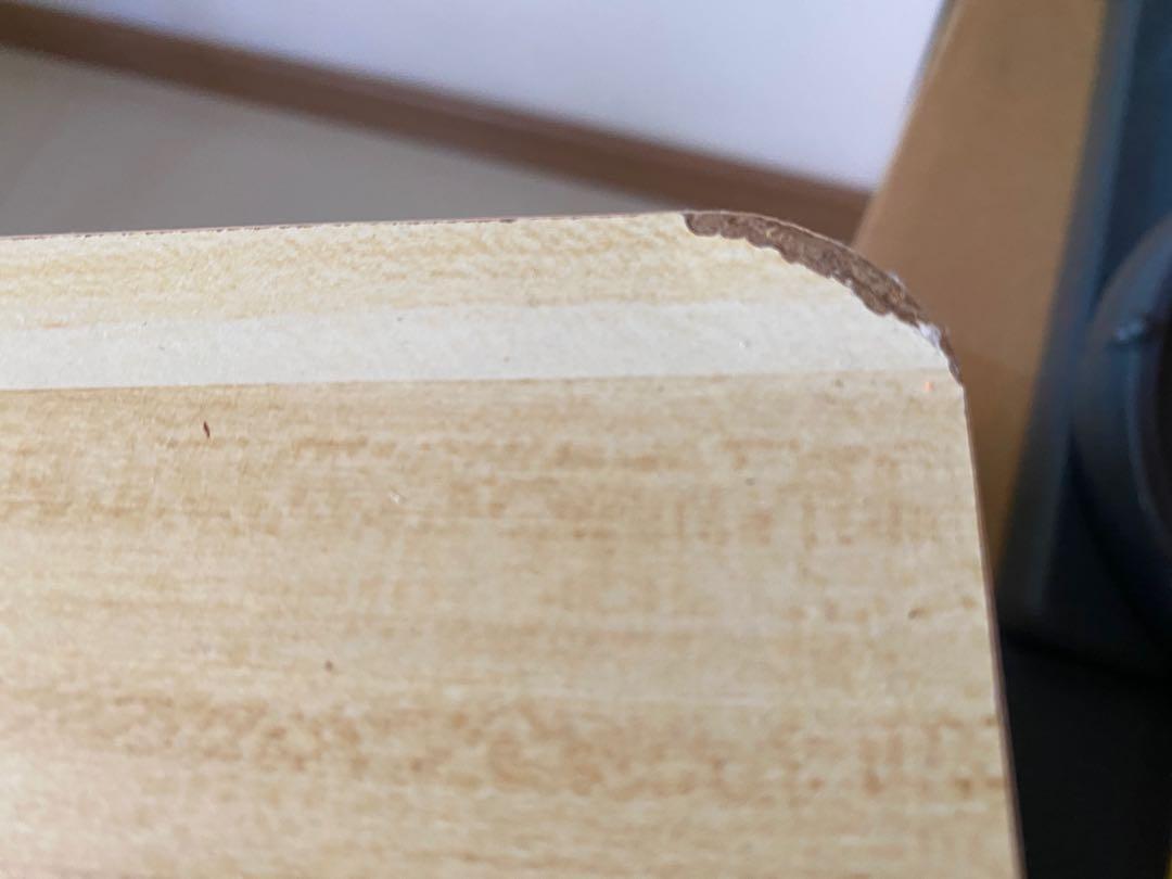 Wooden table with metal legs and ledge and storage, Furniture & Home ...