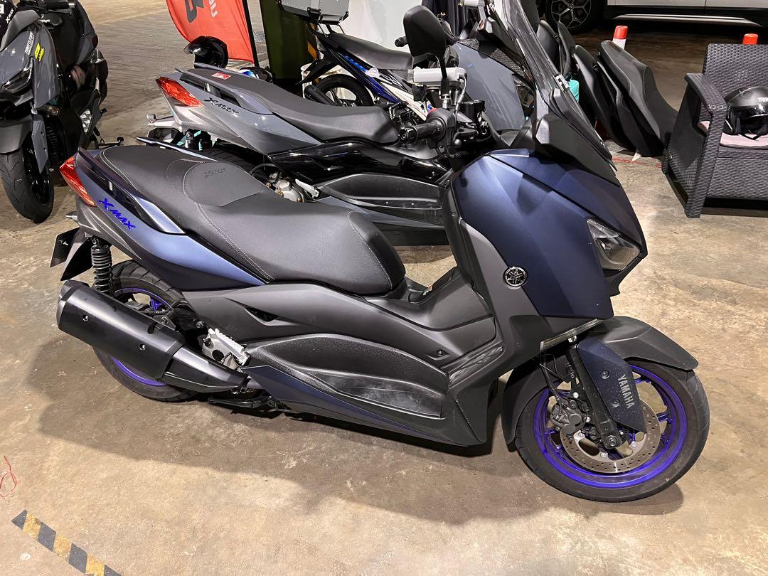 XMax 300 Matte blue, Motorcycles, Motorcycle Accessories on Carousell