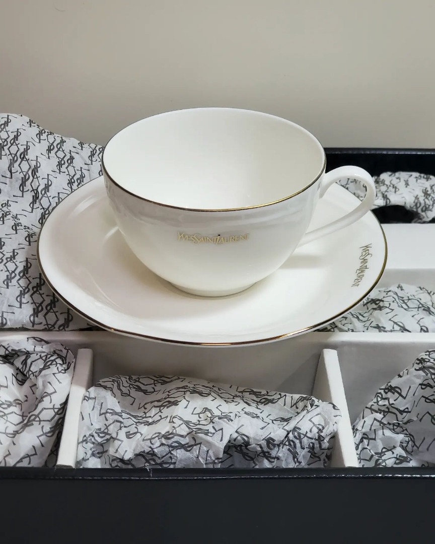 Yves Saint Laurent cup and saucer, Furniture & Home Living, Kitchenware ...