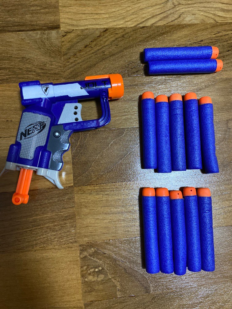 $6 Nerf Gun JOLT with 12 rounds, Hobbies & Toys, Toys & Games on Carousell