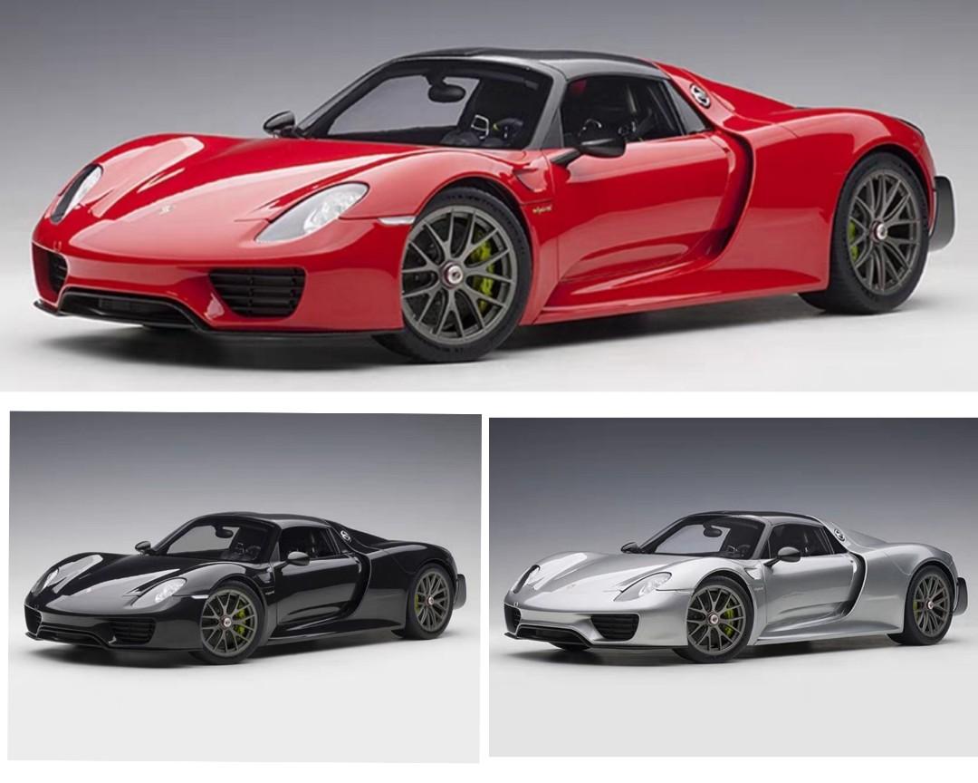 1:12 1/12 Large Scale Autoart Porsche 918 Spyder Weissach display model ...