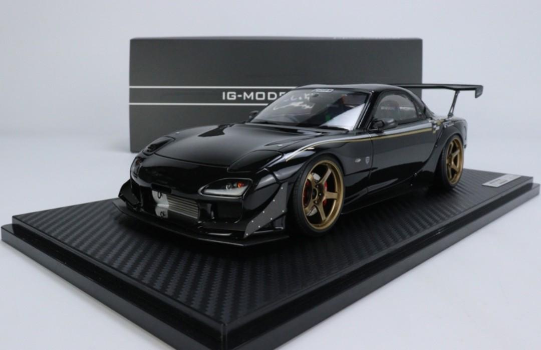 1:18 1/18 Ignition Model IG Mazda RX-7 RX7 FD3S FEED Black display model car, Hobbies & Toys ...