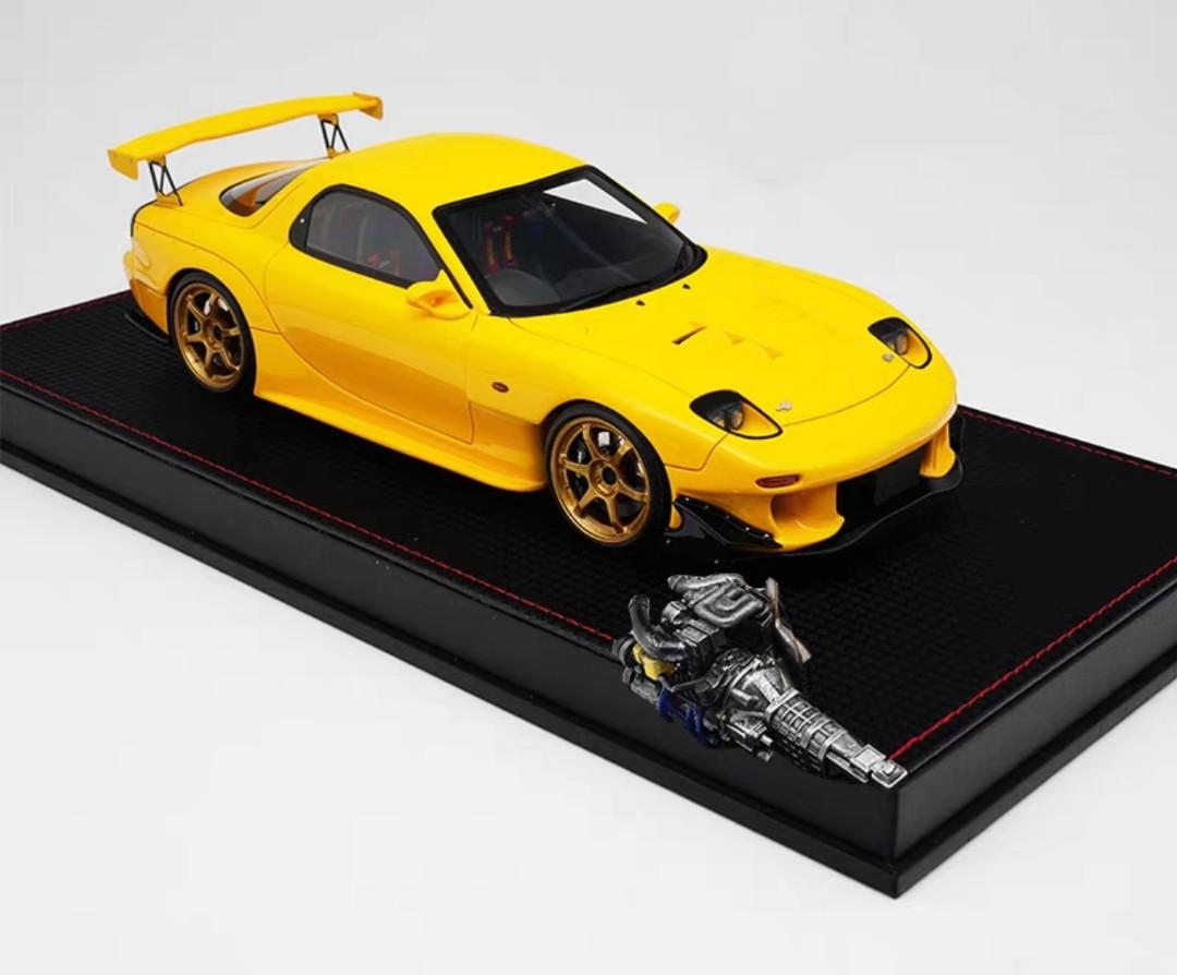 1:18 1/18 Polar Master Mazda RX-7 RX7 FD3S with engine display model ...