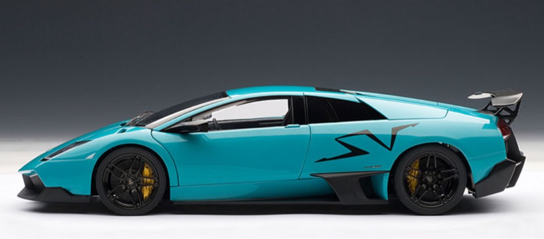 1/18 AUTOart Lamborghini Murcielago LP670-4 SV (Turquoise Blue ...