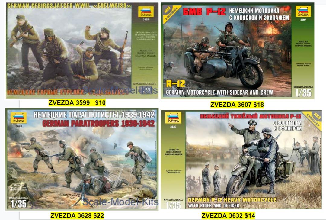 1/35 WW2 models Collection of Zvezda German and Soviet, Hobbies & Toys ...