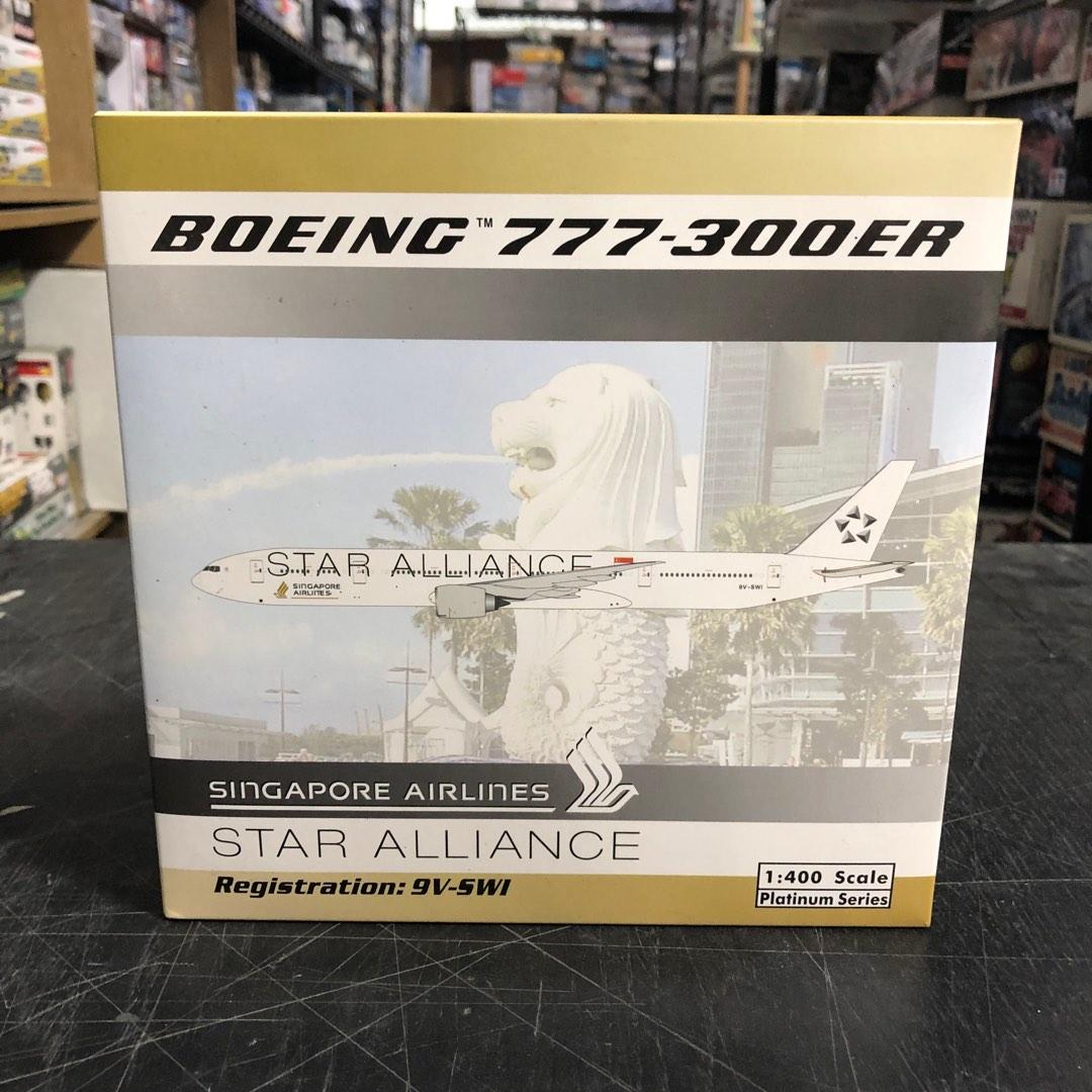 1:400 Phoenix Singapore Airlines SIA Star Alliance 777-300ER Diecast ...