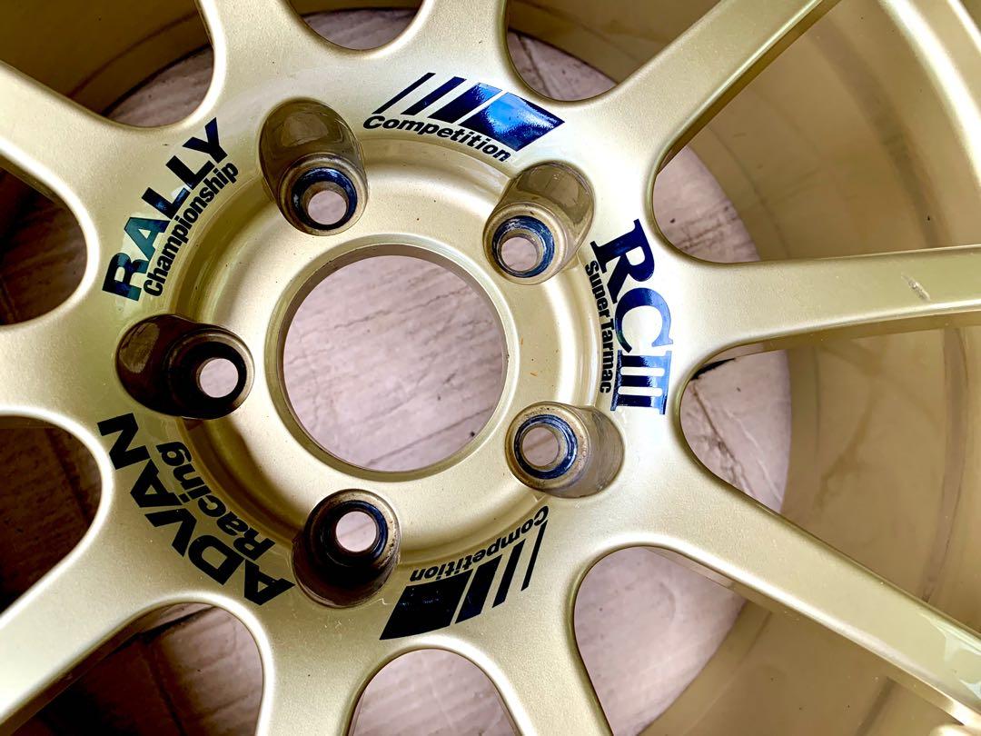 18 inch rims Advan Racing RC3 Made In Japan, Auto Accessories on Carousell