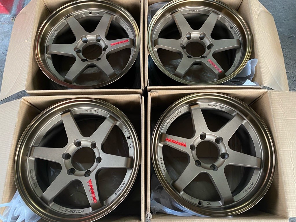 18” TE37 Design bronze JR620B Mags 6Holes pcd 139 Bnew, Car Parts ...