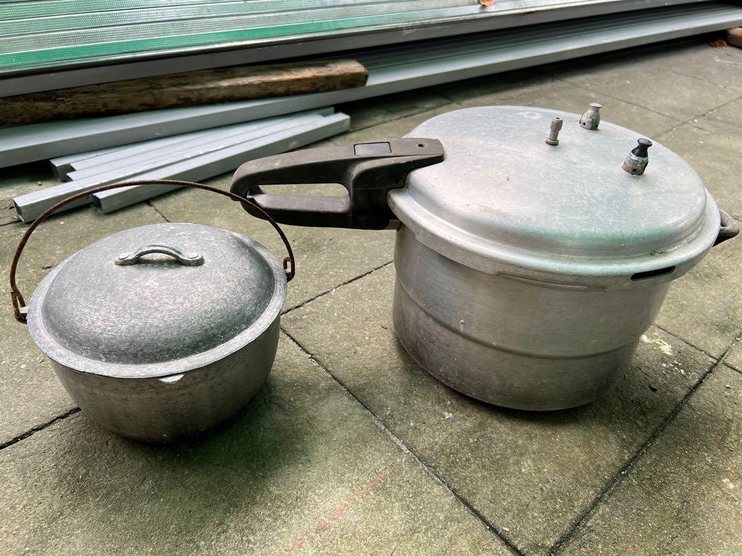 1 Set Kaldero with Free Pressure Cooker & Small caldero, Furniture ...