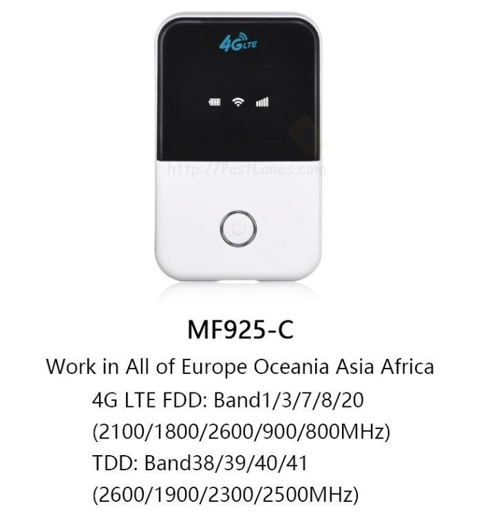 4G LTE SIM Card Portable Pocket Wifi Router Hotspot For International ...