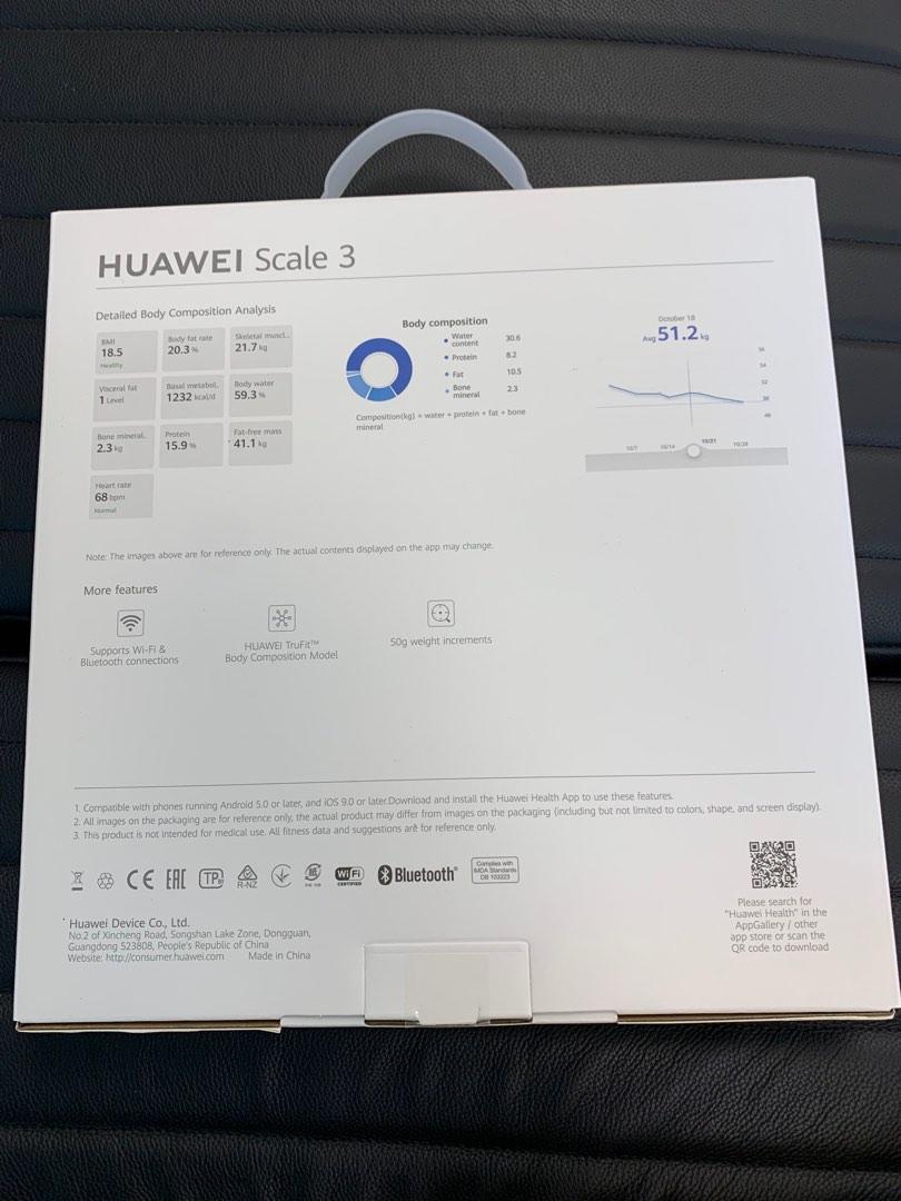 華為 Huawei 智能體脂磅 Scale 3 優雅白 Huawei Scale 3 Elegant White 體重計 磅重, 家庭電器 ...