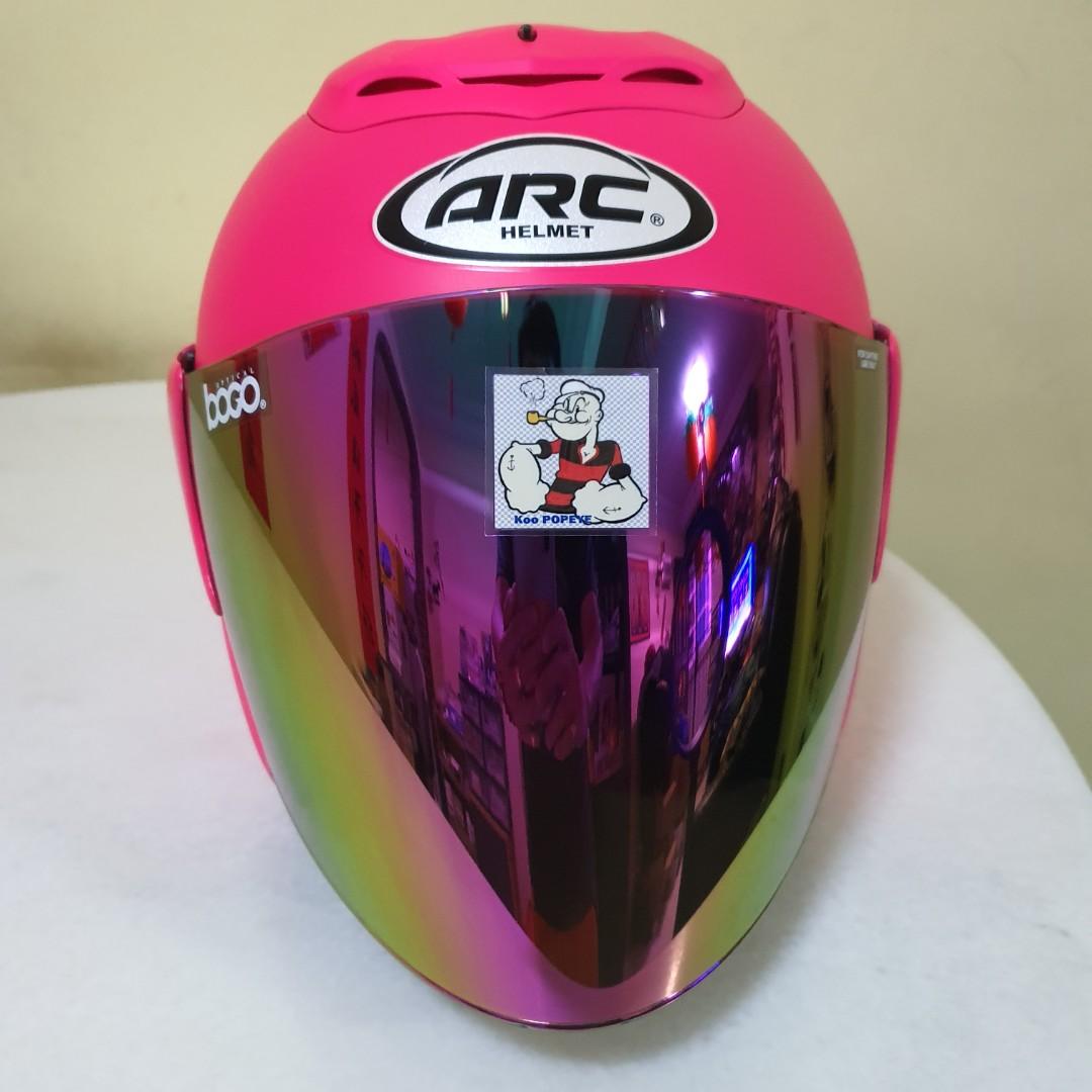 ARC RITZ HELMET MATT PINK COLOUR, Motorcycles, Motorcycle Accessories ...