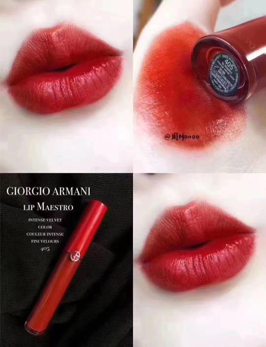 Armani #405 Lip Maestro Lip Color Full Size, Beauty & Personal Care ...