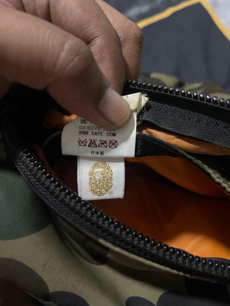 Authentic bape x porter pouch, Men's Fashion, Bags, Sling Bags on Carousell