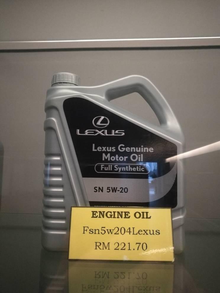 Lexus SN 5W20 Fully Synthetic Engine Oil 4L NX200t IS250 IS200t GS250 ...