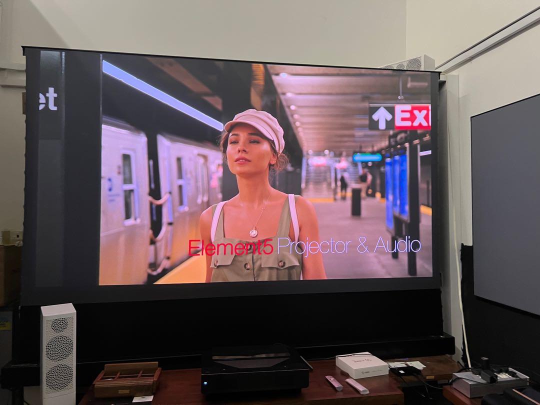 Authentic Vividstorm Floor Rising Screen 120” by Element5 Projector, TV ...