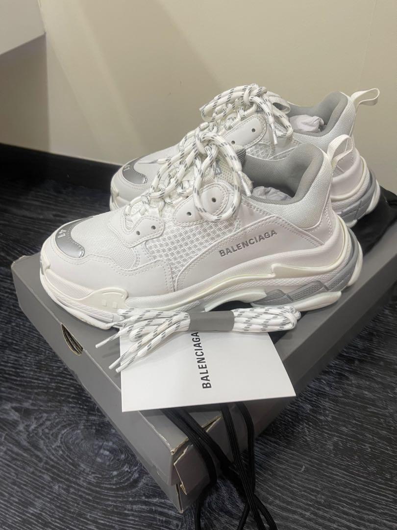 Balenciaga Triple S Mesh and Faux Leather Sneakers (Complete Set), Men ...