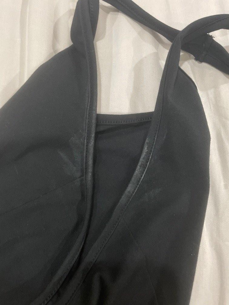 Black Halter Top, Women's Fashion, Tops, Sleeveless on Carousell