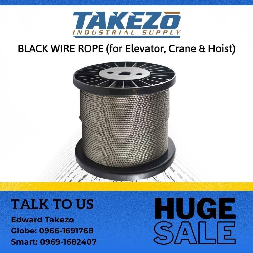 Black Wire Rope (for Elevator, Crane and Hoist), Commercial ...