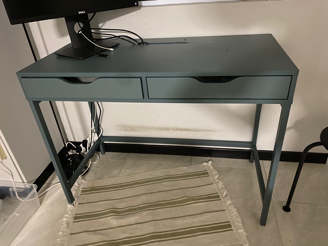 BLUE IKEA DESK, Furniture & Home Living, Furniture, Tables & Sets on ...