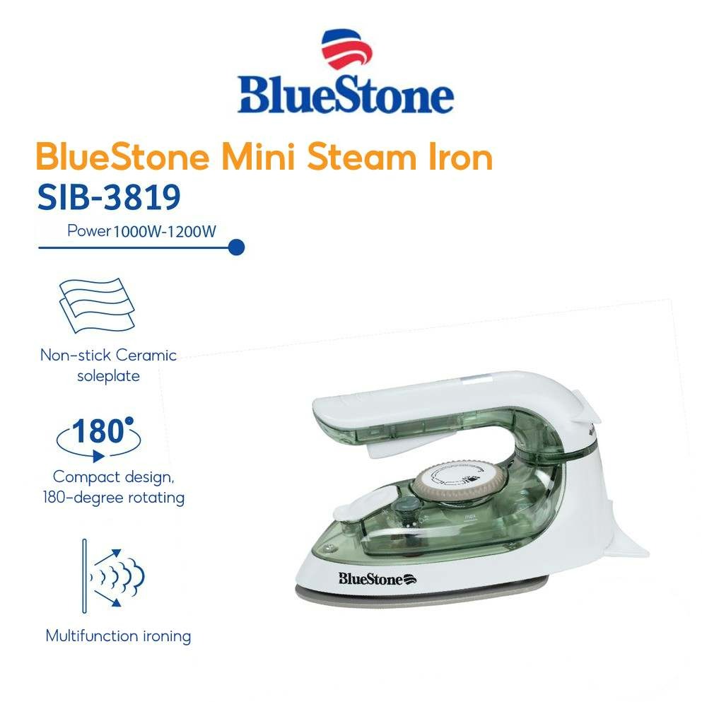 BlueStone Mini Steam Iron - SIB-3819, TV & Home Appliances, Irons ...