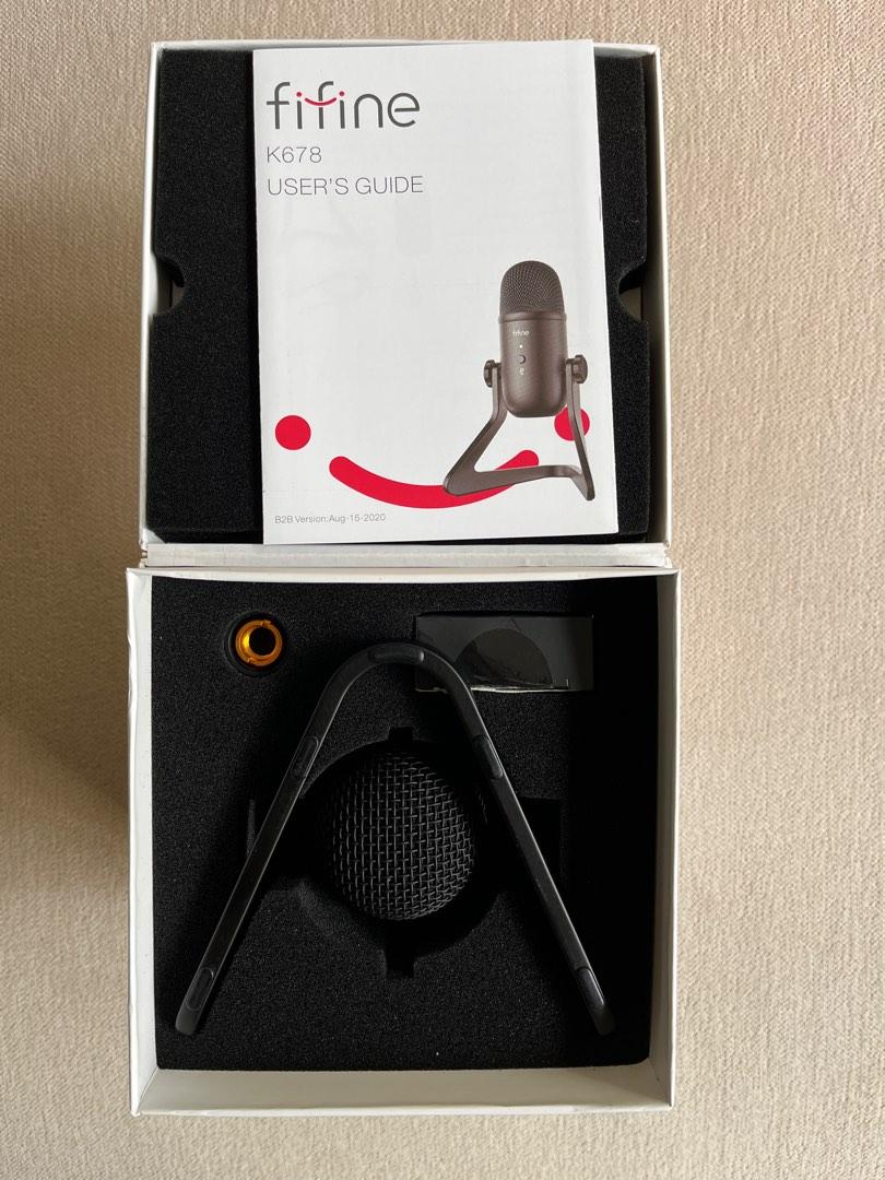 Brand New Fifine K678 USB Cardioid Mic, Audio, Microphones on Carousell