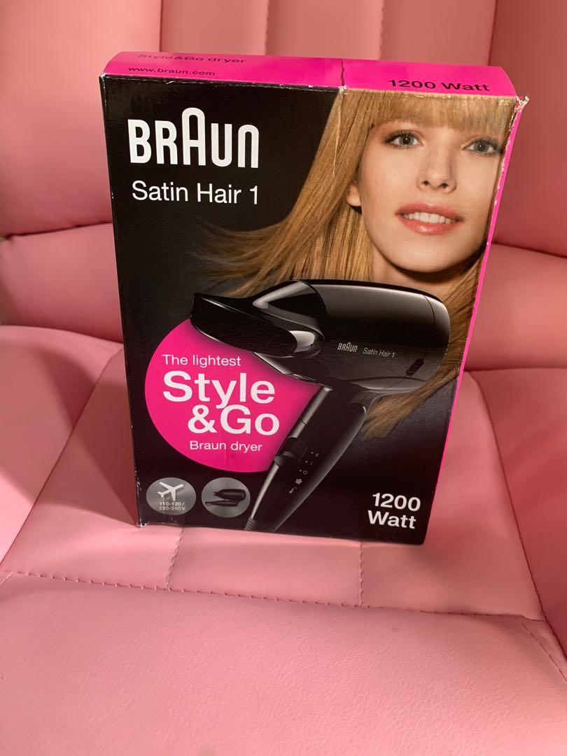 Braun Style & Go Hair Dryer [1200 Watt], Beauty & Personal Care, Hair on Carousell
