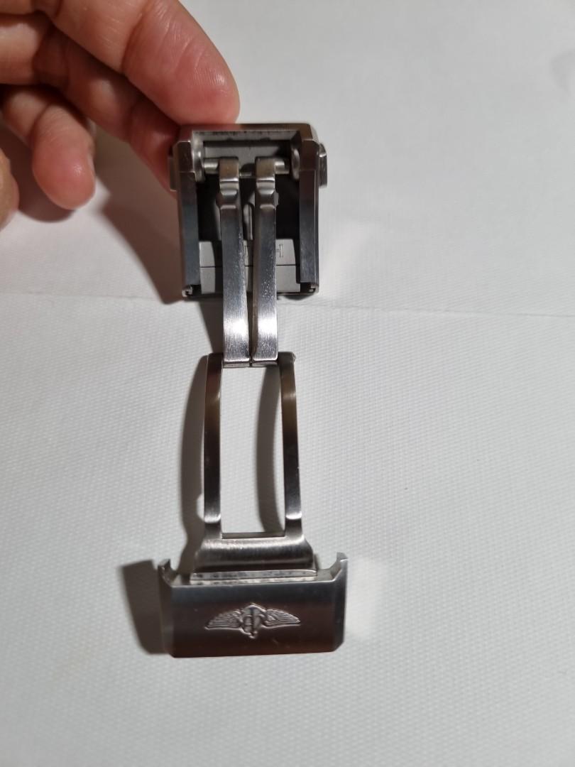 Breitling Stainless Steel Deployant Buckle with Glide Lock for 20mm ...