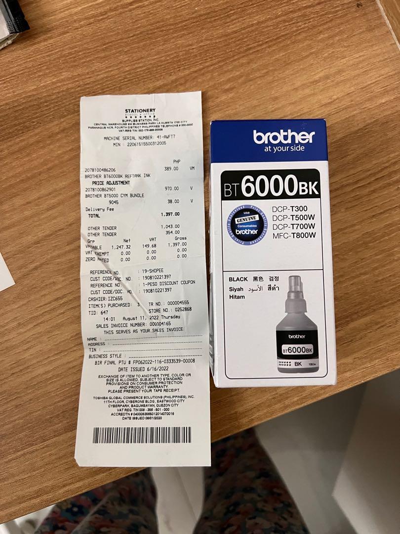 BT 6000BK brother ink original, Computers & Tech, Printers, Scanners ...