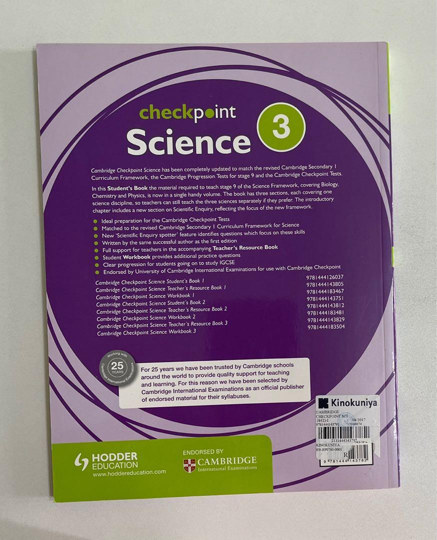 [Science Book] Cambridge Checkpoint Science 3 Textbook , Hobbies & Toys ...