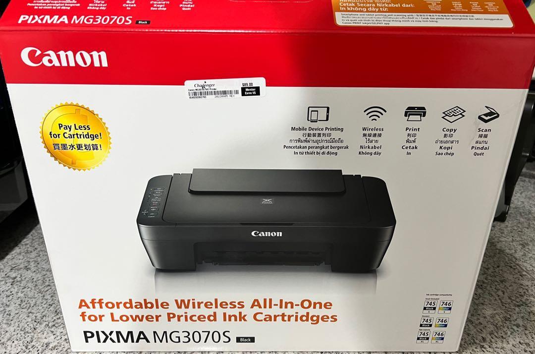 Canon MG3070S (Wireless, Print, Scan, Copy), Computers & Tech, Printers ...