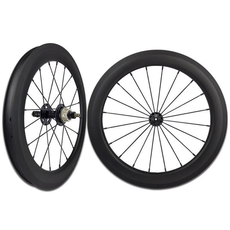 Carbon Wheels for Brompton / trifold 16” x 349, Sports Equipment ...