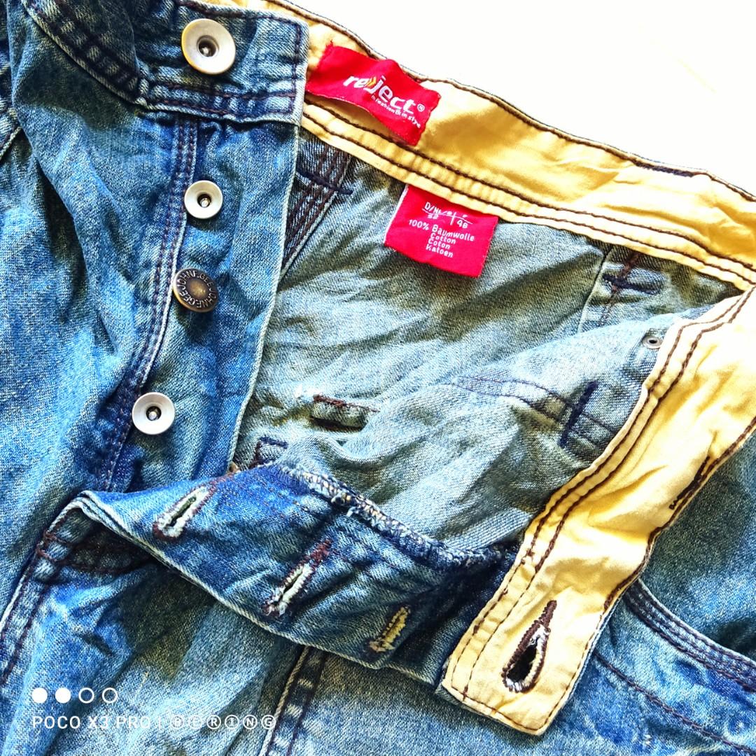 CARGO PANTS JEANS REJECT, Men's Fashion, Bottoms, Jeans on Carousell