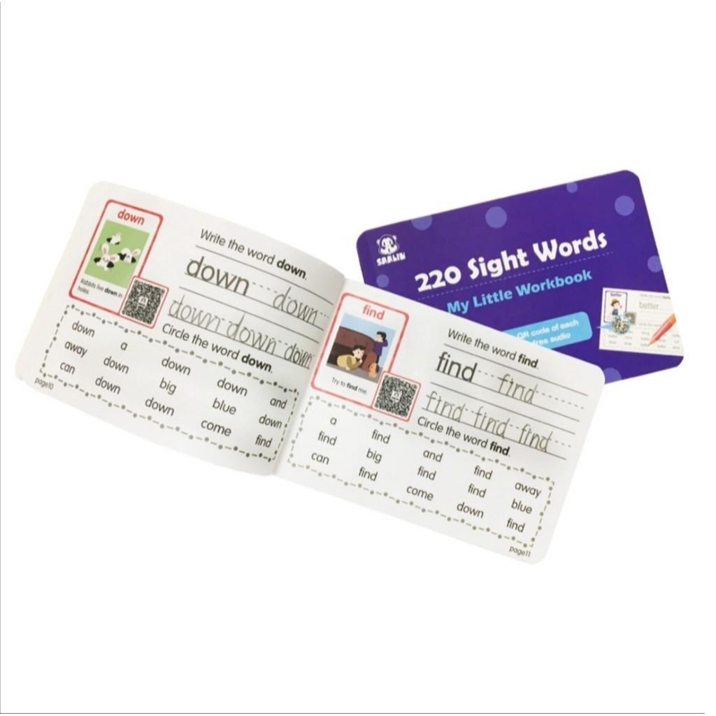 Children Educational Sight Words Box Set (200 Sight Words + 5 workbooks ...