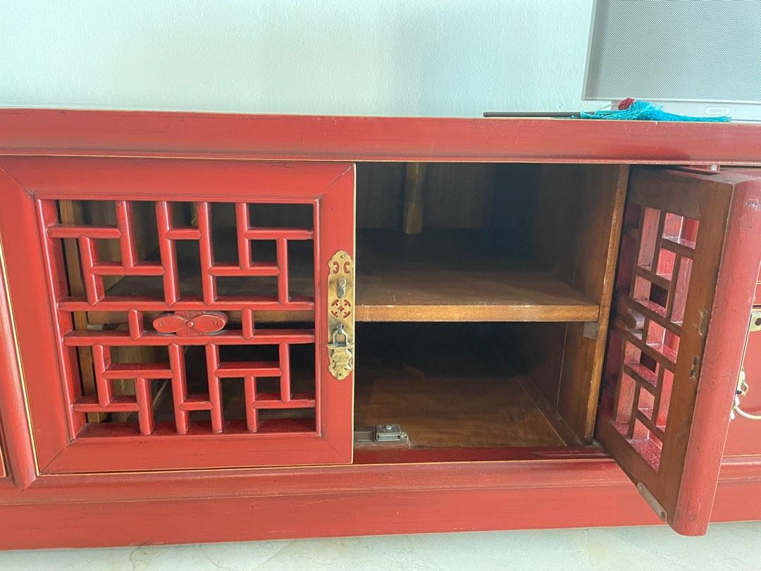 Chinese style tv console cabinet, Furniture & Home Living, Furniture ...